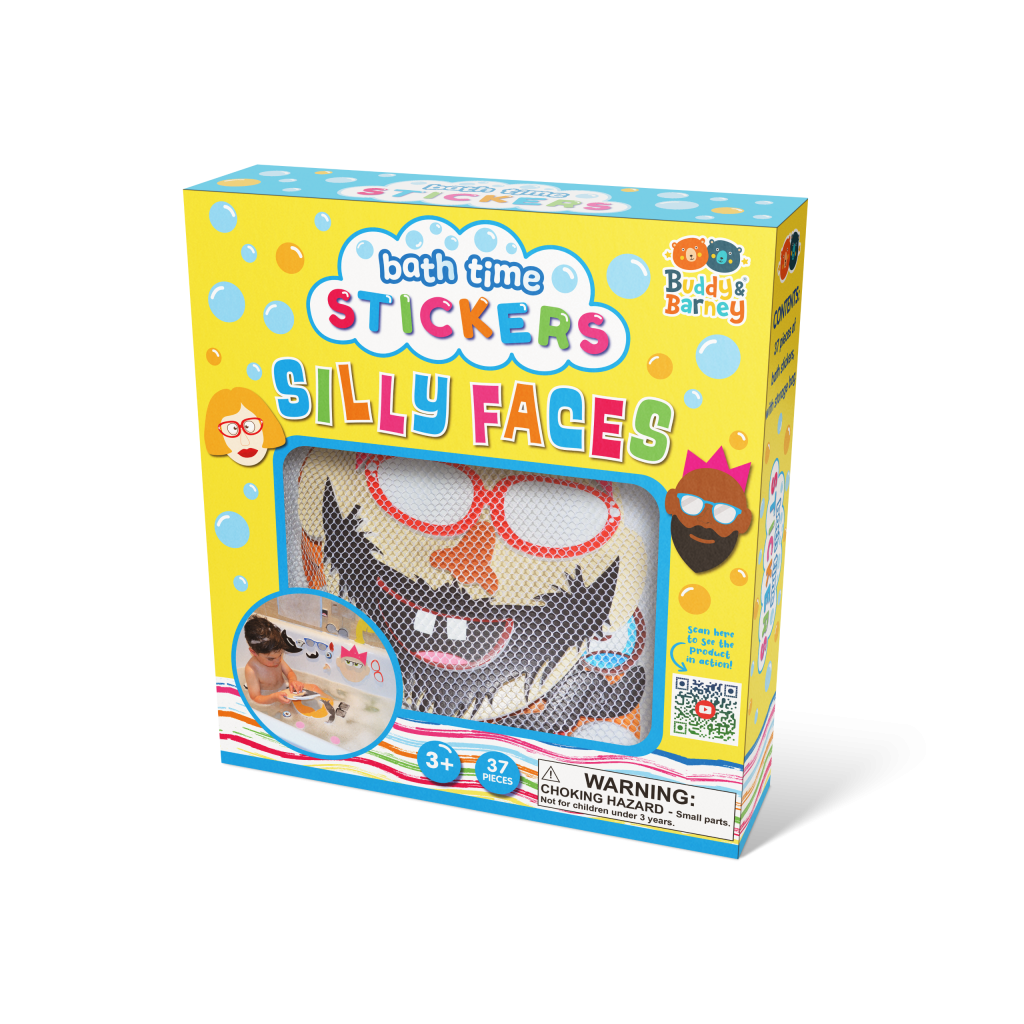 Bath Time Stickers Silly Faces - Buddy & Barney Ltd