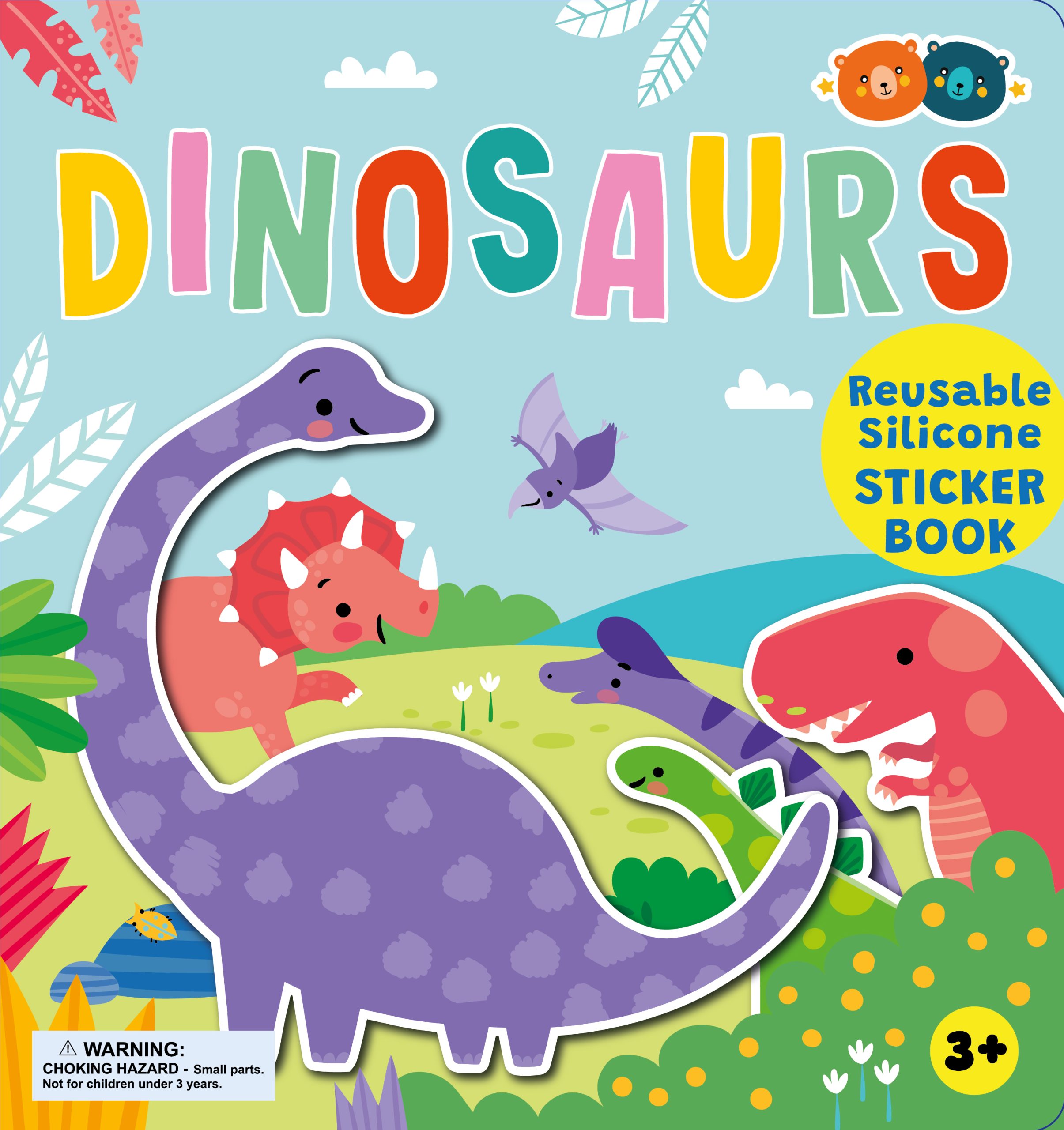 Silicone Sticker Book - Dinosaurs - Buddy & Barney Ltd