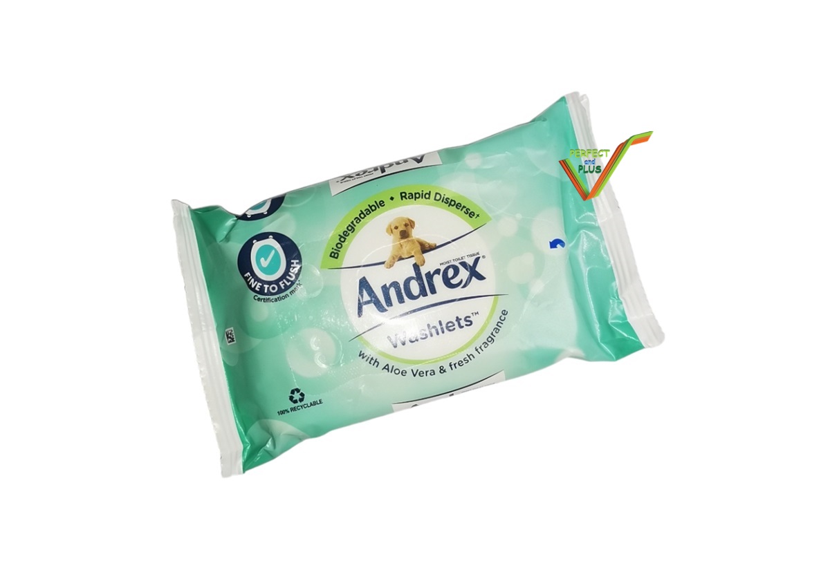 Wipes Andrex Aloe Vera Washlets Single Pack (36 Sheets) - Perfect and ...