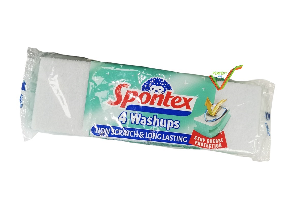 Cleaning Washups Sponge Non Scratch Spontex 1x4 - Perfect and Plus