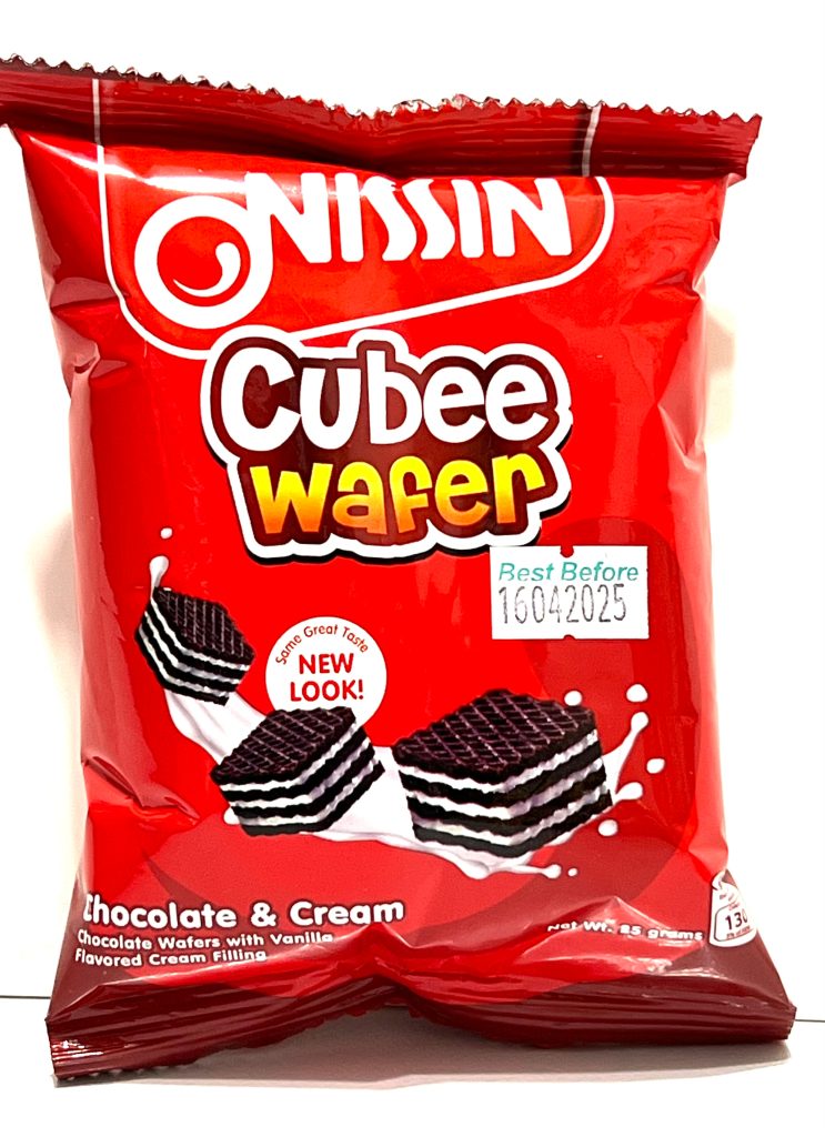 Nissin Cubee Wafer - Choco & Cream 25g BBE: 16/04/2025 - S&R Oriental Foods